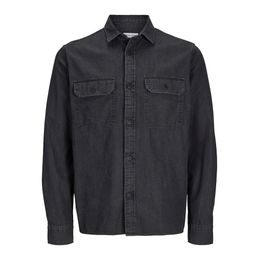 Jack & Jones JACK & JONES Hemd 'JJETravis' Herren Gr&ouml;&szlig;e XS black denim