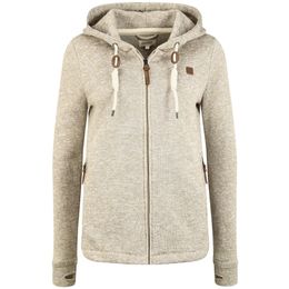 oxmo Fleece Jacket 'Thory' female Beige size XXL