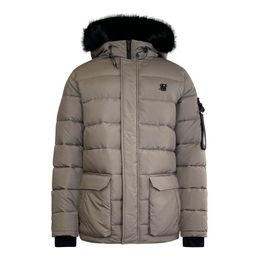 SikSilk Winter Parka male Beige size XS
