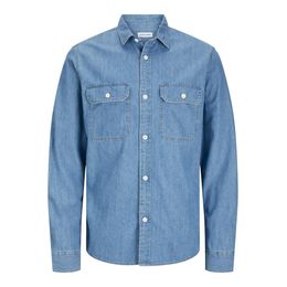 Jack & Jones Jack & Jones Button Up Shirt 'JJETravis' male Blue size L