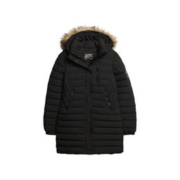 Superdry Wintermantel 'Fuji' Damen Größe XXS brokat / schwarz