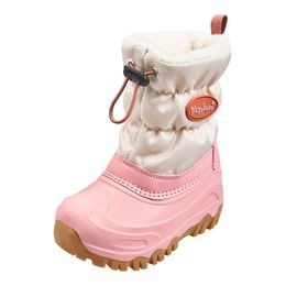 Playshoes Snowboots Jungen Gr&ouml;&szlig;e 24/25 creme / rosa / rostrot