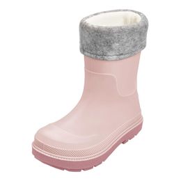 Playshoes Gummistiefel Jungen Gr&ouml;&szlig;e 28 graumeliert / rosa