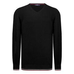 Jimmy Sanders Pullover Herren Gr&ouml;&szlig;e S karminrot / schwarz / wei&szlig;