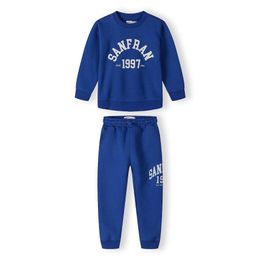 MINOTI Set Jungen Gr&ouml;&szlig;e 140/146 royalblau / wei&szlig;