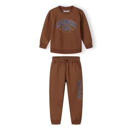 MINOTI Set Jungen Größe 152/158 camel / schwarz / weiß