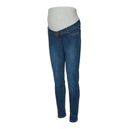 MAMALICIOUS Umstand Jeans 'MLBerlin' Damen Gr&ouml;&szlig;e 27 blue denim / graumeliert
