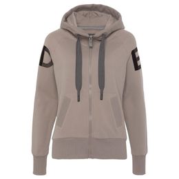 ELBSAND Zip-Up Hoodie female Beige size L