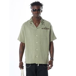 Vamos Clo Button Up Shirt male Green size M