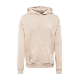 New Era Sweatshirt 'League Essentials Neyyan' Herren Gr&ouml;&szlig;e S beige / wei&szlig;