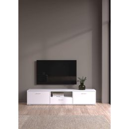 TV-Board Inosign "Media TV-Möbel, TV Schrank, Mediaboard, Lowboard" Sideboards Gr. B/H/T: 177,2 cm x 38,4 cm x 39,8 cm, 3, 1 St., weiß TV-Kommode, wahlweise Breite 147 oder 177 cm