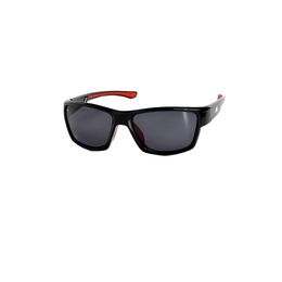 F 2 Sonnenbrille F2 schwarz (schwarz, rot) Damen Brillen Schmale unisex Sportbrille, polarisierende Gläser, Vollrand