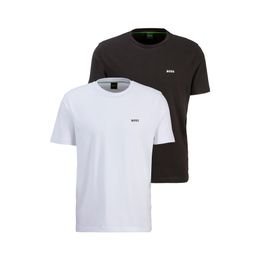 T-Shirt BOSS Green Gr. L, bunt (open miscellaneous960), Herren, Single Jersey, Obermaterial: 96% Baumwolle, 4% Elasthan, unifarben, Shirts, mit Logodruck