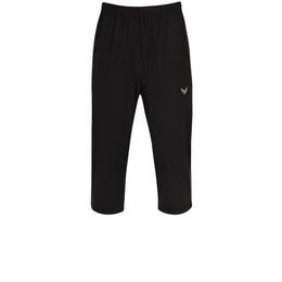 Jerseyhose TRIGEMA "TRIGEMA 3/4-Hose mit Kordelzug" Gr. L, US-Größen, schwarz Damen Hosen