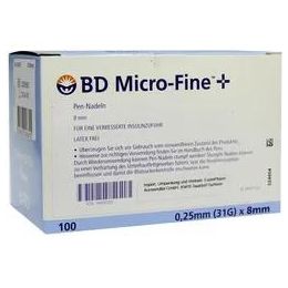 EurimPharm Arzneimittel BD Micro-fine+ 8 Pen-Nadeln 0,25x8 mm 100 St