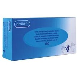 Alvita Nitril Unt.handschuhe unsteril pu 100 St