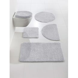 Badematte HEINE HOME Badematten Gr. rechteckig (50cm x 90cm),, grau (hellgrau)