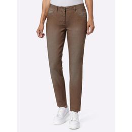 5-Pocket-Jeans Casual Looks Gr. 36, Normalgrößen, braun (brown, denim) Damen Jeans