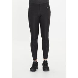Endurance Herren Lauftights "Malaga", schwarz, Gr. M, mehrfarbig, 92% Polyester, 8% Elasthan, Hosen, mit reflektierenden Elementen