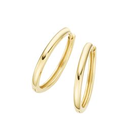 Luigi Merano Damen Paar Creolen "rund, Durchmesser ca. 19,5 mm, Gold 375", Gelbgold 375, gold, Gelbgold 375, Ohrringe