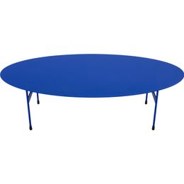 Couchtisch SPINDER DESIGN, blau, Wohnzimmer, Tische, "MIRA OVAL", Couchtisch aus Stahl