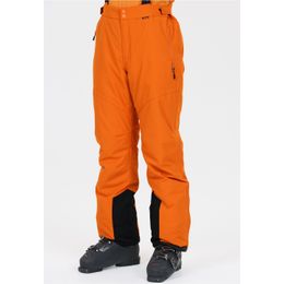 WHISTLER Herren Skihose "Drizzle", orange, Gr. M, unifarben, 100% Polyester, Hosen, mit wasserabweisenden Eigenschaften und funktionalen Features