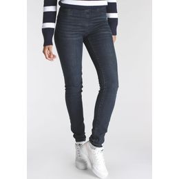 Arizona Damen Jeansjeggings "mit leichtem Thermo Effekt", blau, Basic, Gr. 48, Denim/Jeans, Obermaterial: 72% Baumwolle, 26% Polyester, 2% Elasthan,