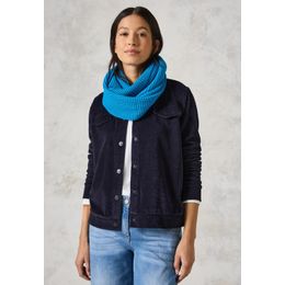Cecil Damen Loop, blau, unifarben, Stoff, 55% Viskose, 27% Polyester, 18% Polyamid, Modetücher, aus softem Materialmix