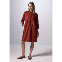 Blusenkleid STREET ONE STUDIO Gr. 40, EURO-Größen, cherry brown Damen Kleider aus 100% Baumwolle