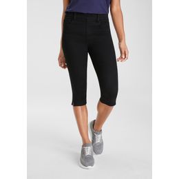 Arizona Damen Caprijeans "Ultra-Stretch", schwarz, Basic, Gr. 38, Denim/Jeans, Obermaterial: 74% Baumwolle, 24% Polyester, 2% Elasthan, Jeans,