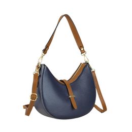 Damen Schultertasche "OceanDrop", Collezione Alessandro, blau, Leder, Taschen, aus Leder, Made in Italy