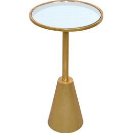 Beistelltisch Inosign, B:35cm H:65cm T:35cm, gold, Wohnzimmer, Tische