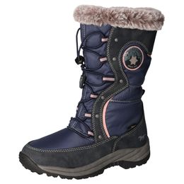 Mustang Shoes Mädchen Winterstiefel, Gr. 29, blau, Textil, Basic, Schuhe, Snowboots, Outdoorstiefel in bequemer Weite