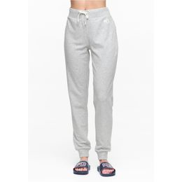 KARI TRAA Damen Sweathose "Kari", grau, Gr. S, 62% Polyester, 33% Baumwolle, 5% Elasthan, Hosen, mit bequemem Frottee-Futter
