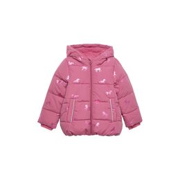 Outdoorjacke s.Oliver JUNIOR Gr. 128, dark rose aop Mädchen Jacken mit All-Over Pferde Print