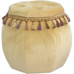 Stauraumhocker Home Affaire, B:45cm H:52cm T:45cm, beige, Hocker