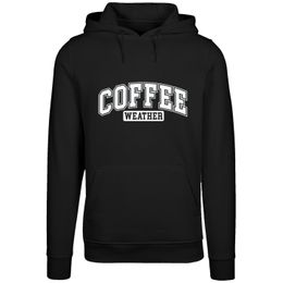 F4NT4STIC Damen Kapuzenpullover "Coffee Weather Winter Holiday Christmas", schwarz, Gr. XXL, Obermaterial: 65% Baumwolle, 35% Polyester, Pullover,