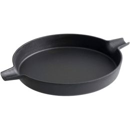 Grillpfanne Tepro, H:3,5cm Ø:31,7cm, schwarz, Pfannen, Guss-Pfanne-Einleger, ØxH: 31,7 × 3,5 cm
