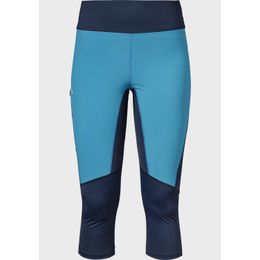 Schöffel SCHÖFFEL Damen Outdoorhose "3/4 Tight Hestad L", blau, Gr. 34, Oberstoff : 78% Nylon 22% Elasthan Oberstoff Einsatz: 85% Nylon 15% Elasthan, Hosen