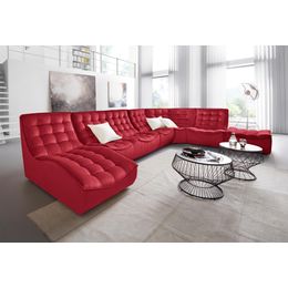 Sessel Calia italia, B:81cm H:88cm T:102cm, rot, Luxus-Microfaser Selfie (100% Polyester), Wohnzimmer, Sessel, "Banjo, Designsessel mit erstklassigem