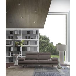 3-Sitzer Calia italia, B:208cm H:90cm T:113cm, grau, Synthetische Faser (100% Polyester), Sofas, "Toby Wing, Designsofa, hochwertige
