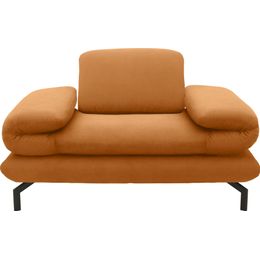 Sessel, B:139cm H:83cm T:98cm, orange, LOOKS by Wolfgang Joop, 92% Polyester, 8% Nylon, Sessel, "LOOKS XIII Loungesessel", Wahlweise mit Arm- und