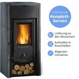 A+ (A++ bis G) FIREFIX Kaminofen "La Nordica »Asia«" Kaminöfen Wunschort Lieferung schwarz