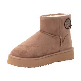 O`Neill O'NEILL Damen Schlupfboots "BESIANA PLATFORM WOMEN MID", Gr. 38, grau, Synthetik, Schuhe, Winterboots, Snowboots, Winterschuhe
