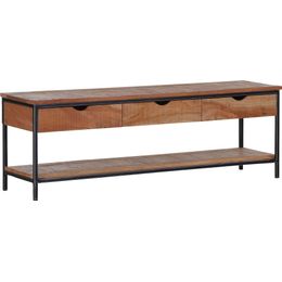Lowboard GUTMANN FACTORY, B:140cm H:50cm T:40cm, beige, Wohnzimmer, Sideboards, "Jagger", Kommode, Breite 140 cm