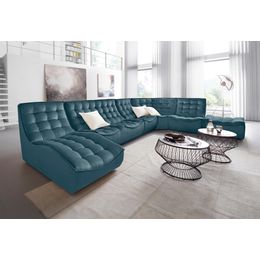 Sessel Calia italia, B:81cm H:88cm T:102cm, blau, Luxus-Microfaser Selfie (100% Polyester), Wohnzimmer, Sessel, "Banjo, Designsessel mit