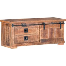 Lowboard GUTMANN FACTORY, B:120cm H:50cm T:47cm, beige, Massivholz, Wohnzimmer, Sideboards, "Kamerun", Kommode, Breite 120 cm