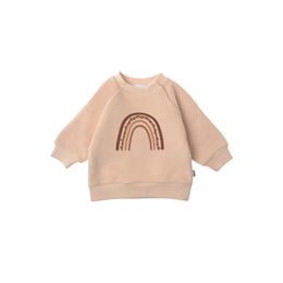 Liliput Mädchen Sweatshirt "Regenbogen", beige, Gr. 74, bedruckt, 80% Baumwolle, 20% Polyester, Sweatshirts, aus weichem Material