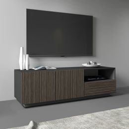 Lowboard Inosign, B:150cm H:46cm T:43cm, schwarz, Wohnzimmer, Sideboards, "Vega,Lowboard,TV Board,TV Schrank,150 cm", mit 2 Türen und 1