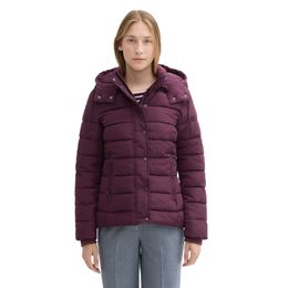 Tom Tailor Damen Steppjacke, lila, Gr. XXXL, unifarben, Steppware, Obermaterial: 100% Polyester. Futter: 100% Polyester, Jacken, mit Kapuze